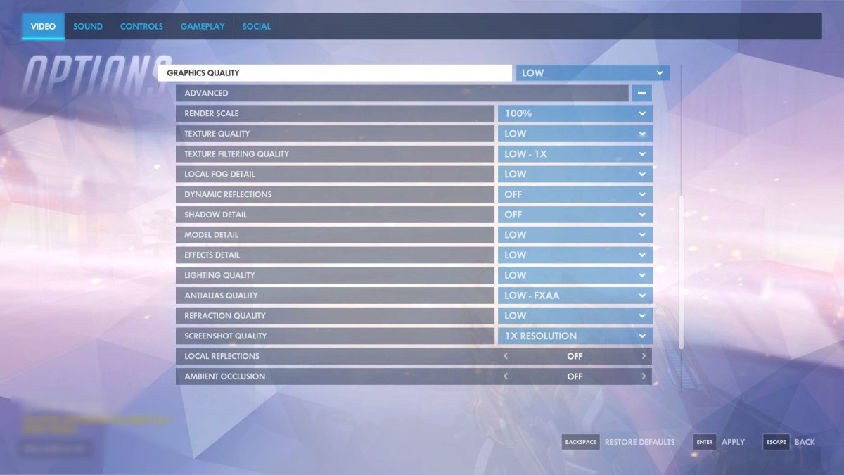 Comment améliorer ses FPS dans Overwatch : la config des pros